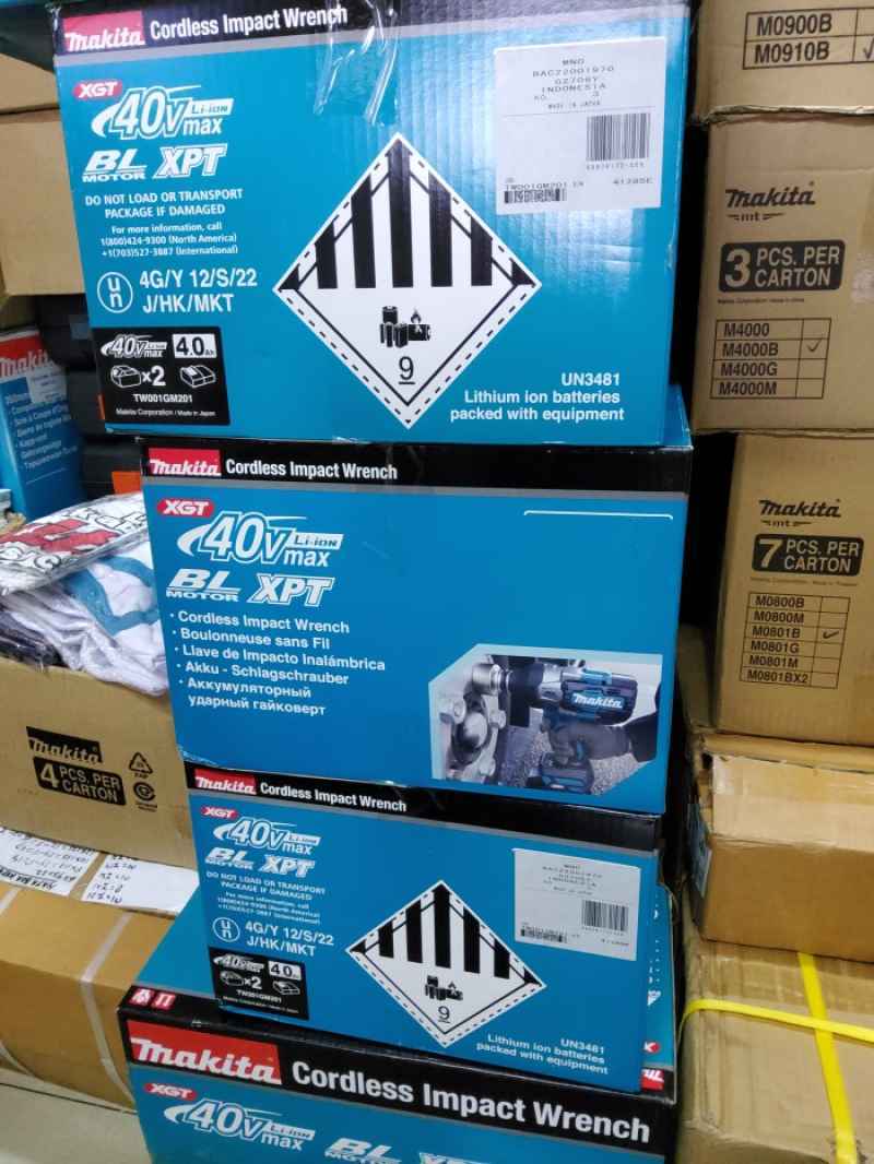 Promo Mesin Cordless Impact Wrench Makita 3/4 40 V Tw 001 Gm 201 Heavy ...