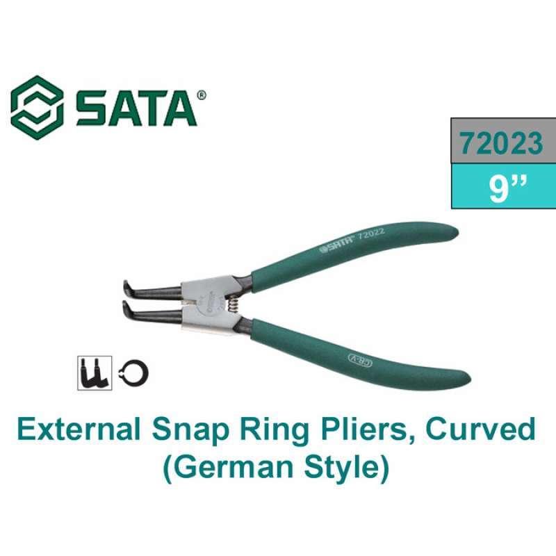 Promo Tang Snap Ring External Germany Open Curved 9 Inch 72023 Sata ...