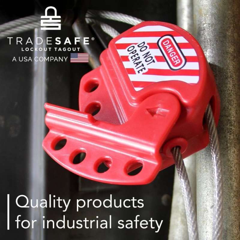 Promo Tradesafe Lockout Tagout Cable Lock - 6ft Adjustable Cable Lockout Diskon 23% Di Seller ...