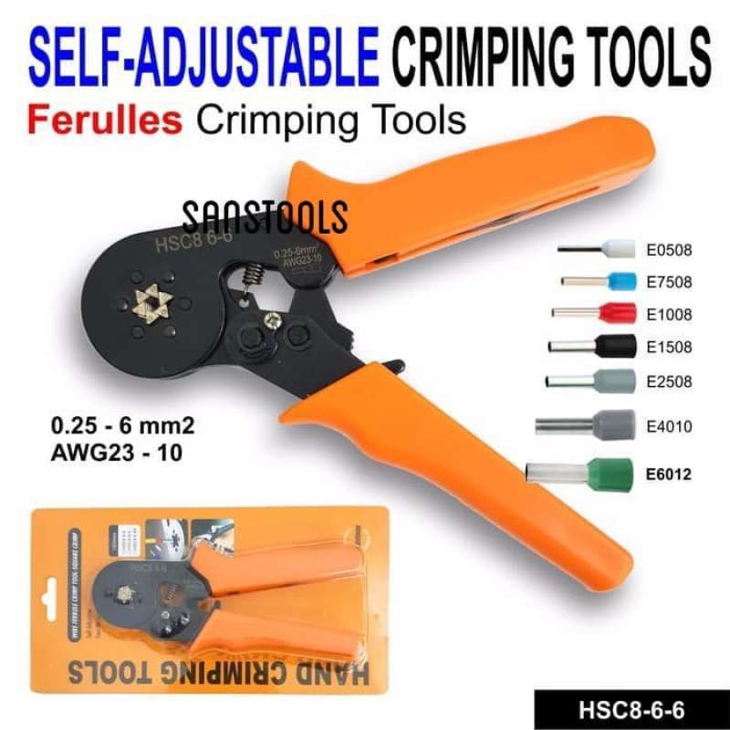 Promo Tang Skun Ferrules 0,25-6mm2 Crimping Press Ferrule Ferrul Hsc8 ...