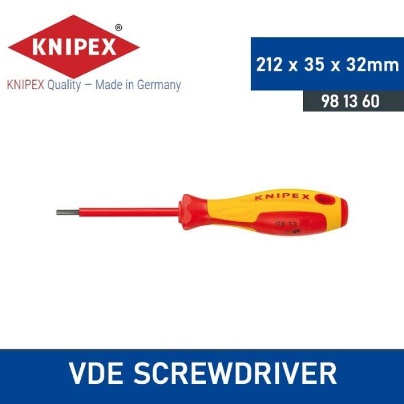 Promo Obeng Listrik Hex 98 13 60 Knipex Screwdriver For Hexagon Socket ...