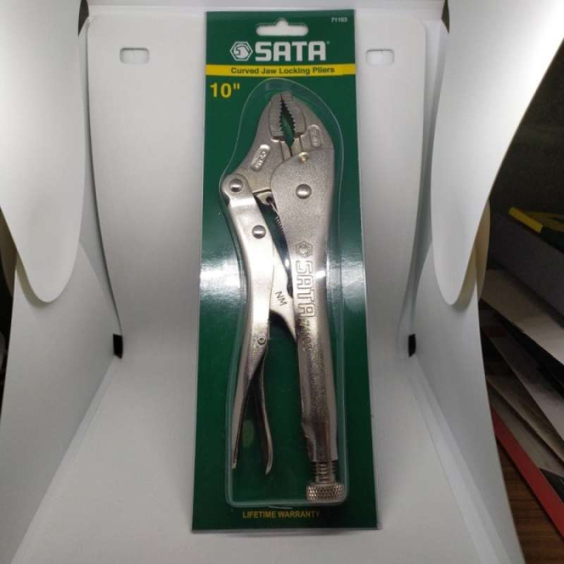 Promo Sata Tool 71103 Tang Buaya / Tang Jepit Curved Jaw Locking Pliers ...