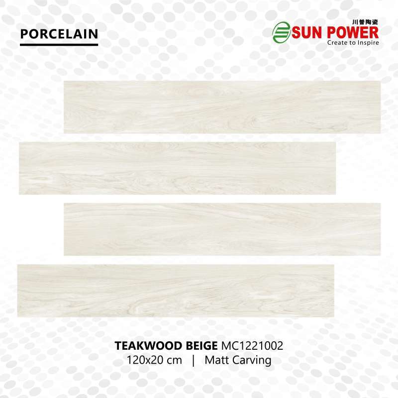 Jual Granit Lantai Matt Carving 120x20 - Teakwood Series | Sun Power ...