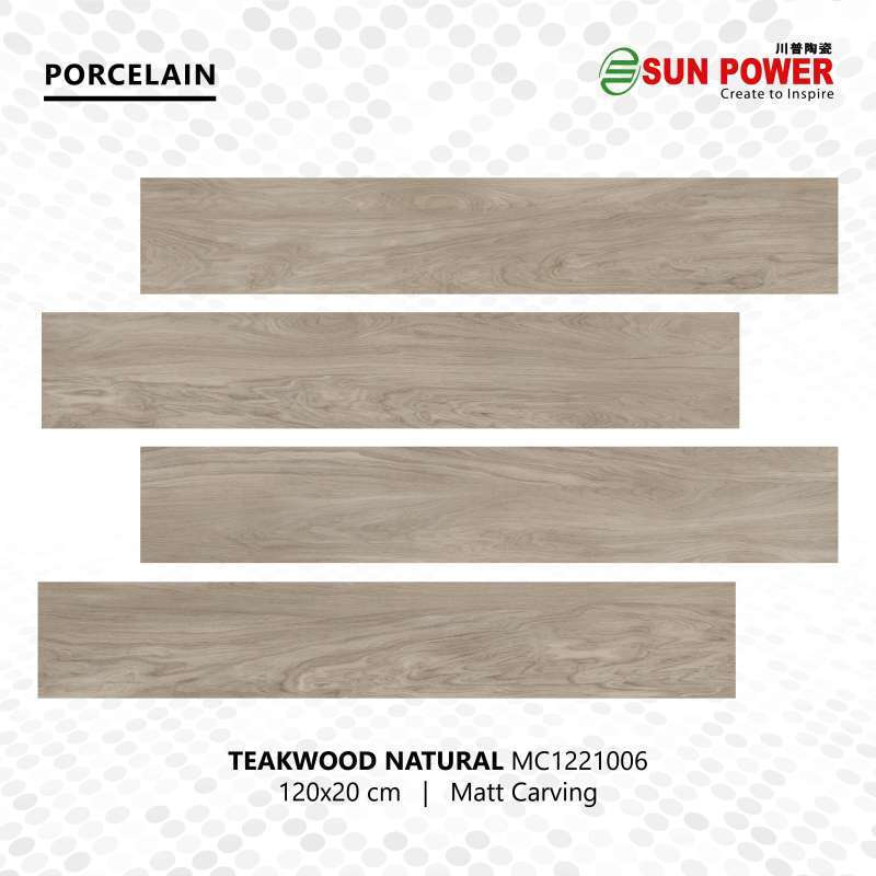 Jual Granit Lantai Matt Carving 120x20 - Teakwood Series | Sun Power ...