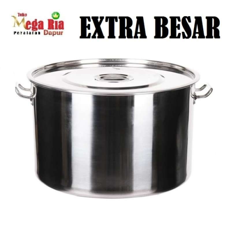 Promo Panci 40 Liter Stock Pot Pendek 45 X 26 Cm Stainless Steel Home ...