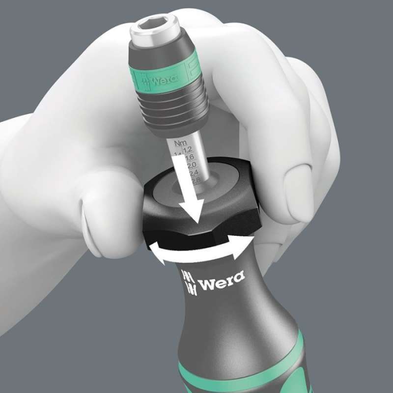 Promo Obeng Torsi 1/4 0.3-1.2nm Wera 05074715001 Pre-set Torque ...