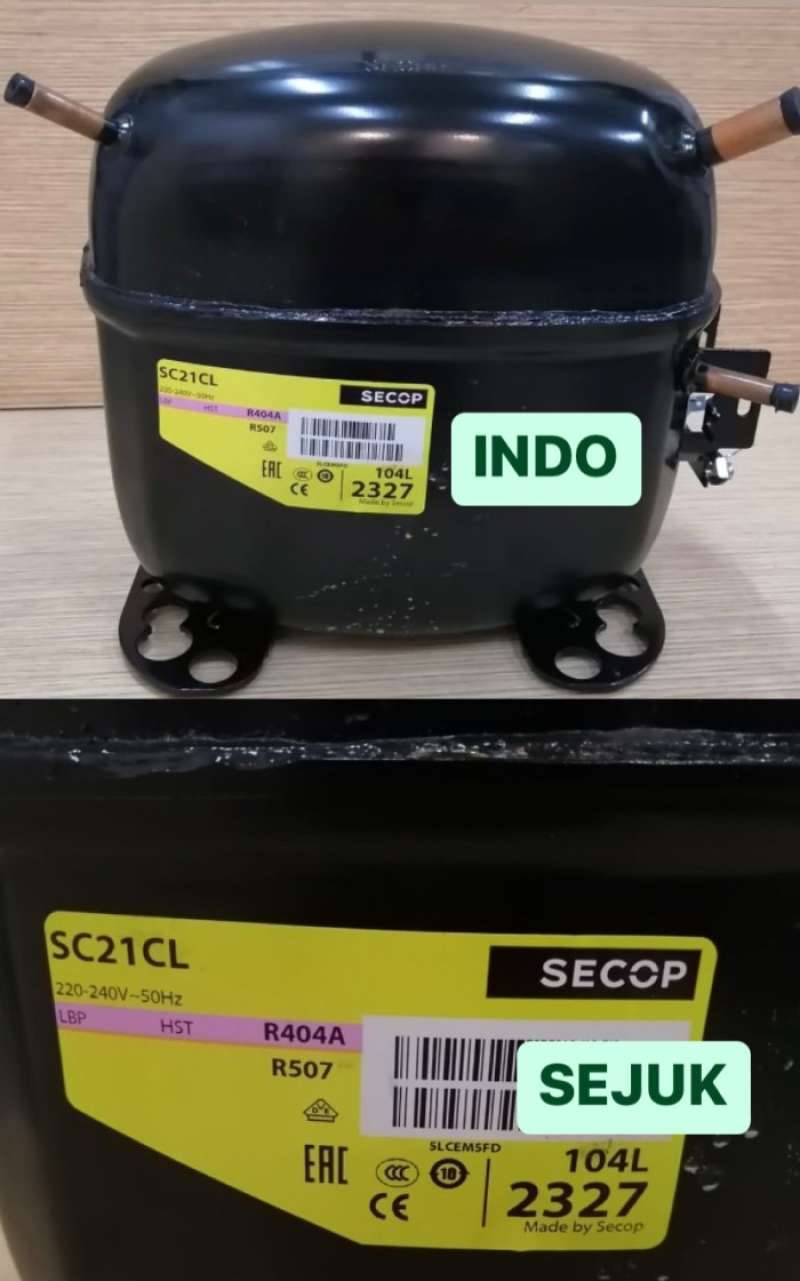 Promo Kompresor Danfoss Secop Sc21cl 3/4 R404 | Compressor Secop Sc21cl ...