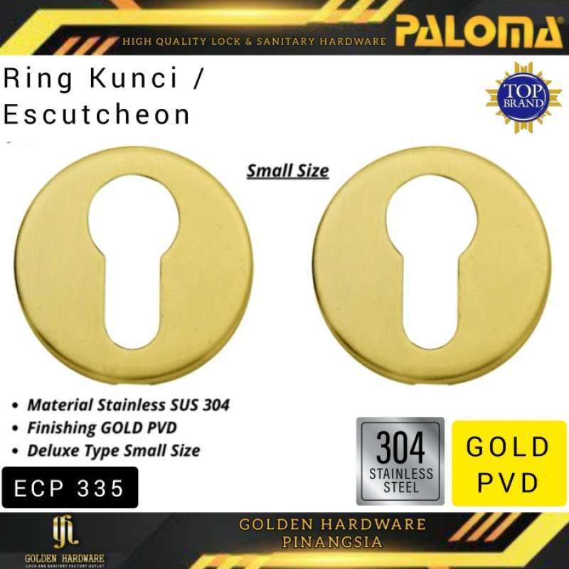 Promo Escutcheon Ring Penutup Cylinder Silinder Kunci Gold Ecp 335 ...