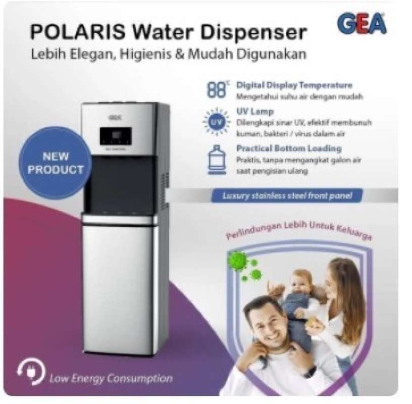 Promo Dispenser Gea Polaris Dengan Uv Sterilsasi Diskon 23% Di Seller ...