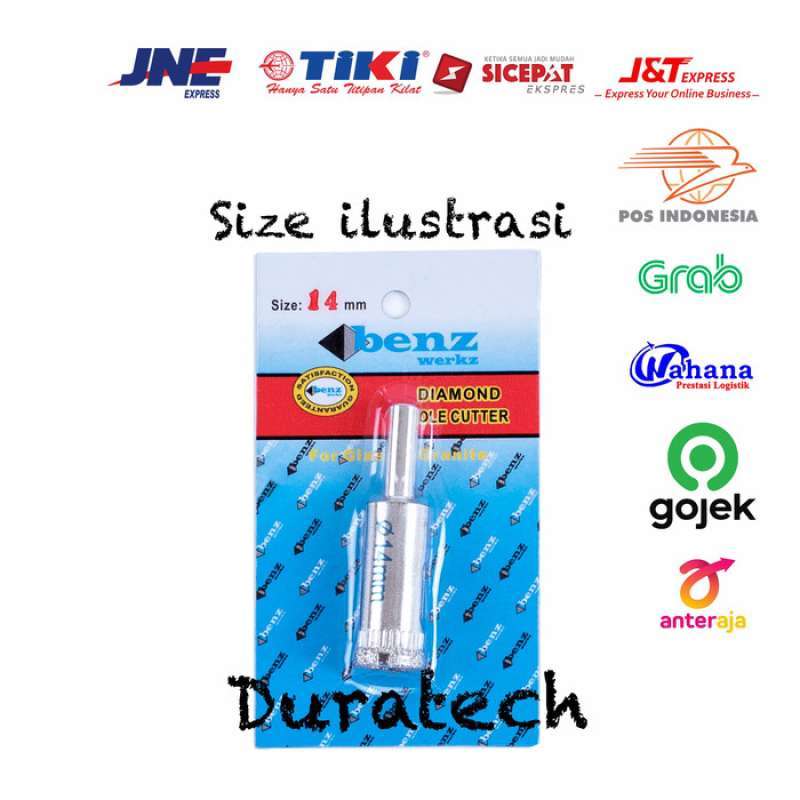 Promo Mata Bor Kaca 75mm / Diamond Hole Cutter / Mata Intan Bor Kaca ...