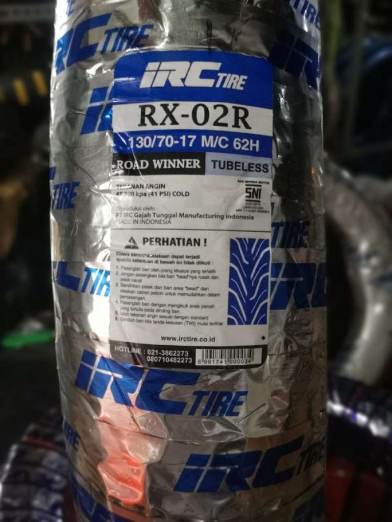 Promo Ban Motor Irc 130 70 - 17 Rx - 02 Road Winner Tubeless Diskon 23% ...