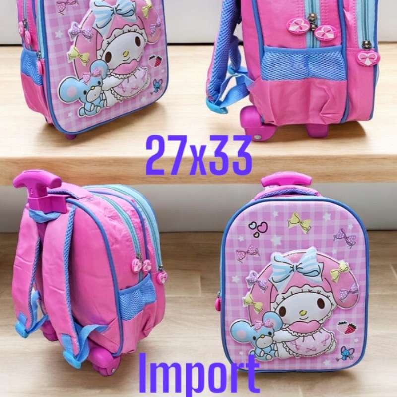 Jual Tas Troli Kuromi Tas Dorong Cinnamoroll Ransel Melody Tk Koper ...
