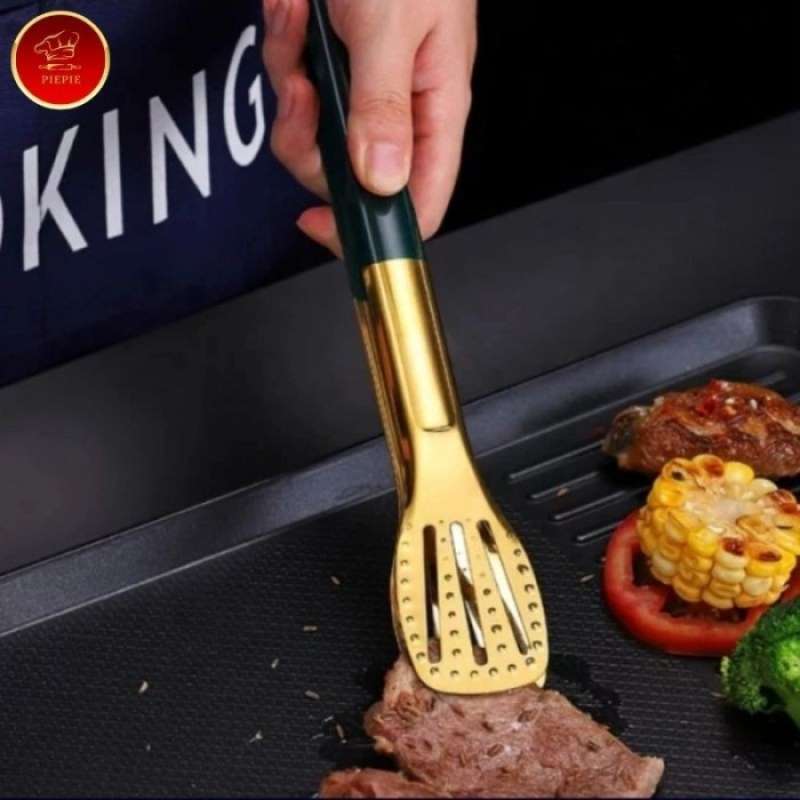 Jual Stainless Steel Food Tong / Penjepit Daging Capitan Makanan Di ...