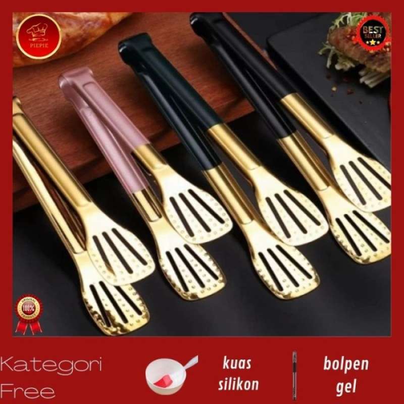 Jual Stainless Steel Food Tong / Penjepit Daging Capitan Makanan Di ...