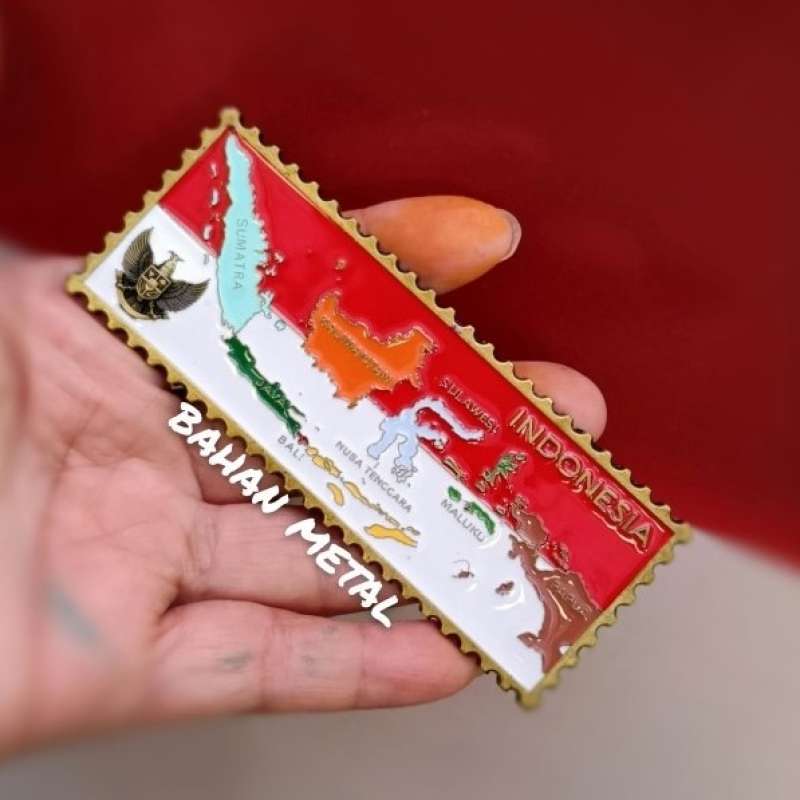 Jual Magnet / Tempelan Kulkas Peta Indonesia Souvenir Negara Indonesia ...