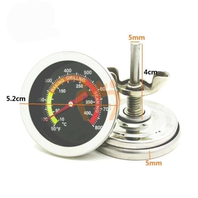 Jual Termometer Oven Bbq Grill Roast Panggang 450c-temperature Gauge ...