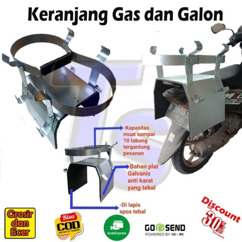 Jual Keranjang Gas 3kg Dan Galon Buat Di Motor Kapasitas 10 Murah ...