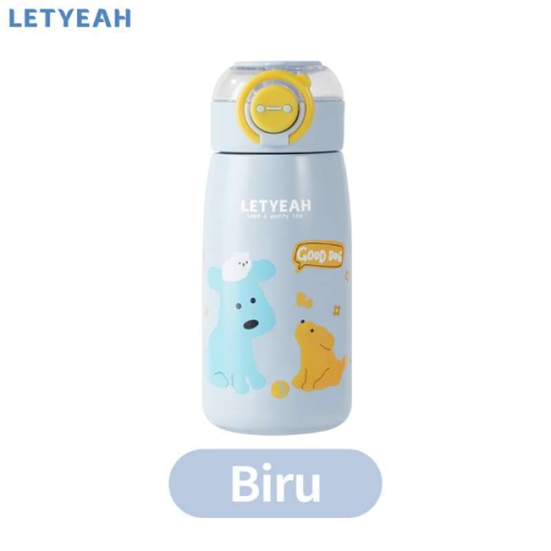 Jual Letyeah 470ml Botol Minum Termos Stainless 304 Anak Sedotan Vacuum ...
