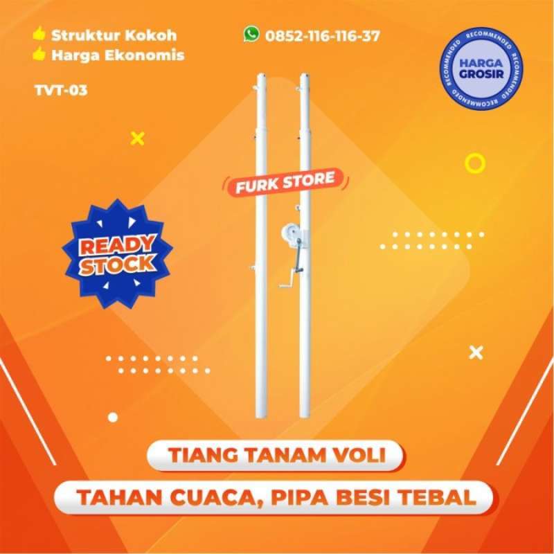 Jual Tiang Bola Voli Tanam Tvt 03 Ready Di Seller Furk Store Karangpilang Kota Surabaya Blibli