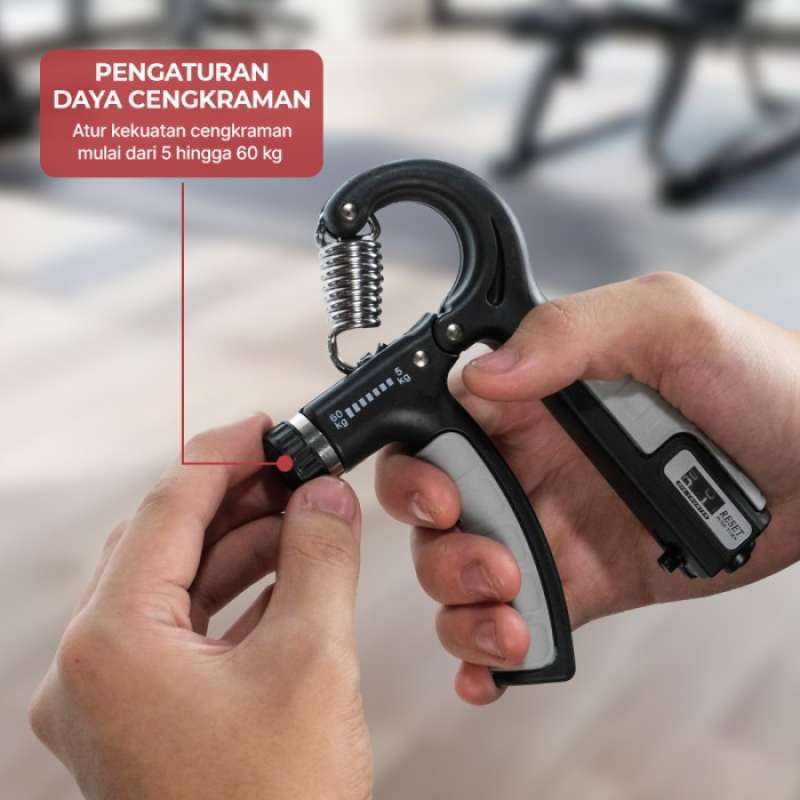 Promo Hand Grip With Digital Counter Finger Power Exercise 5-60 Kg ...