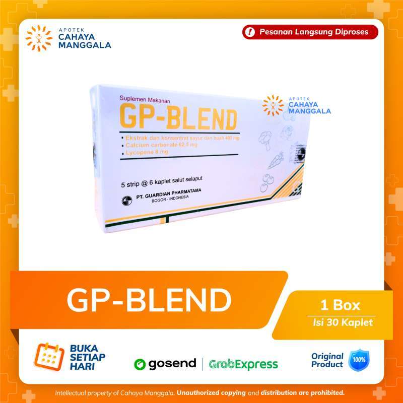 Jual Gp-blend Suplemen Makanan 30 Kaplet Di Seller Apotek Cahaya ...