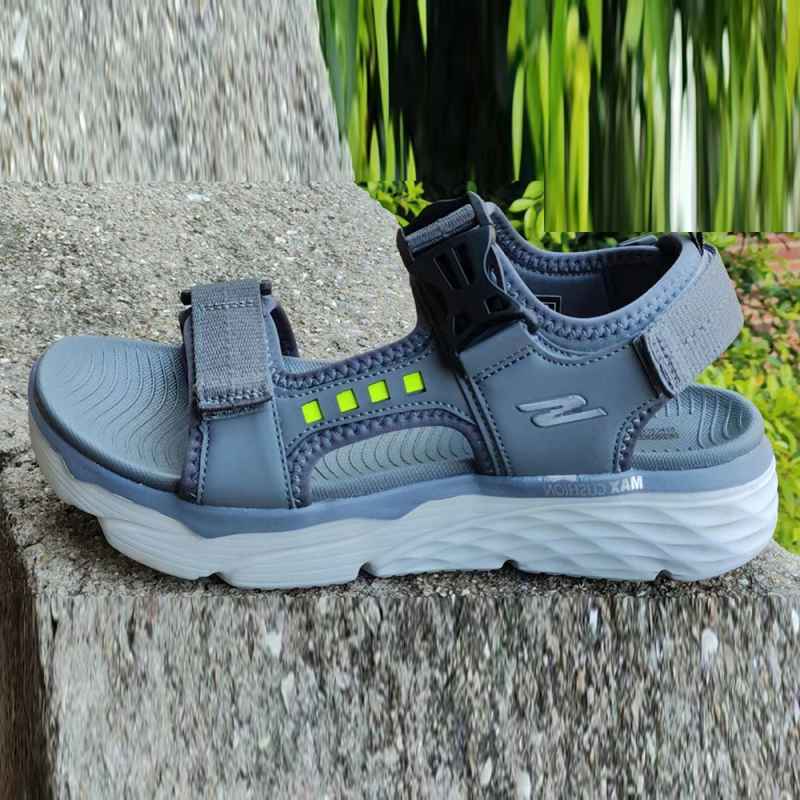 Jual Sandal Gunung Pria Skechers Sendal Cowok Ringan - Grey 40 Di ...