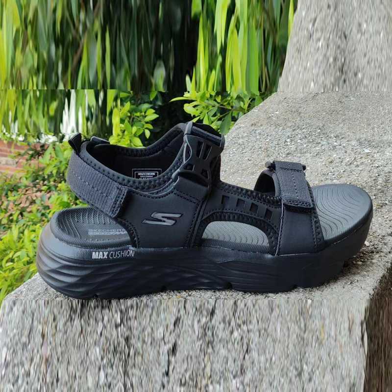 Jual Sandal Gunung Pria Skechers Sendal Cowok Ringan - Grey 40 Di ...