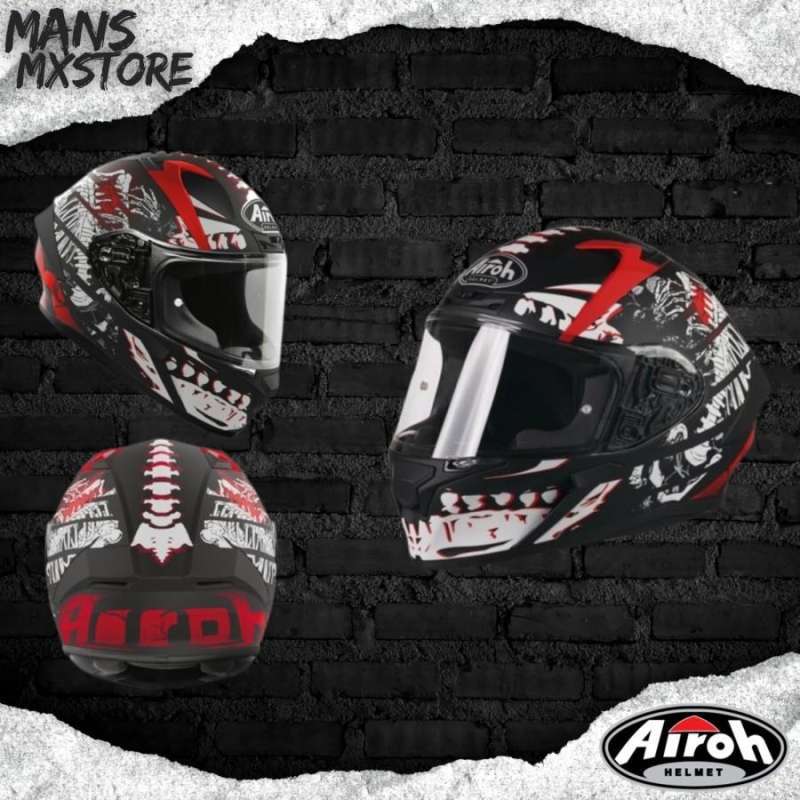 Jual Helm Airoh Valor Ribs Matt Helmet Full Face Airoh Original Di ...