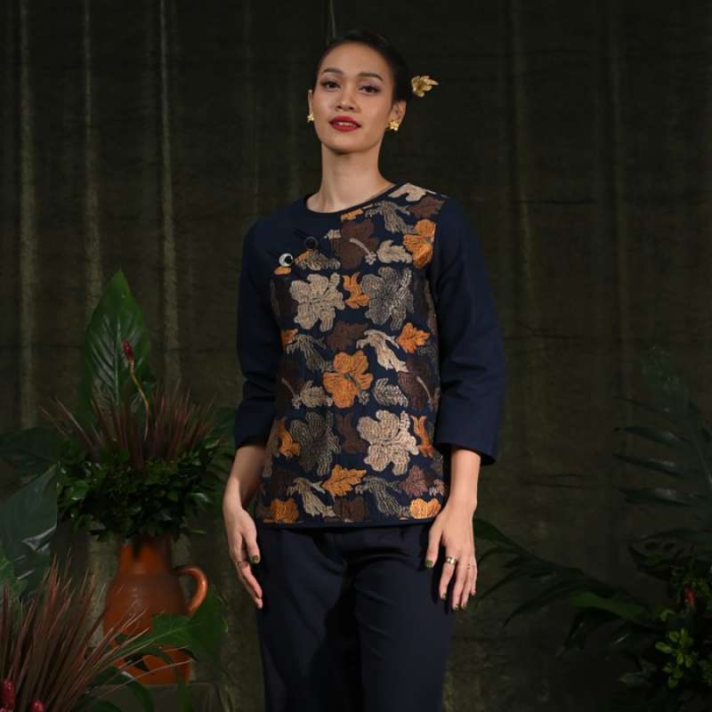 Jual Nona Rara - Nona Suksma T2981, Baju Kerja Blouse Batik Wanita ...