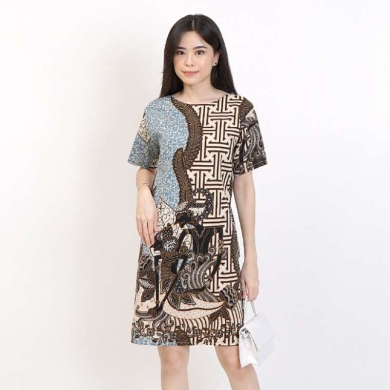 Jual Baju Batik Modern-dress Batik Wanita Motif Terbaru 607 Di Seller ...