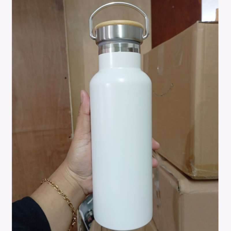 Jual Termos Arizona Tutup Bambu 500ml Tumbler Stainless Polos - Merah ...