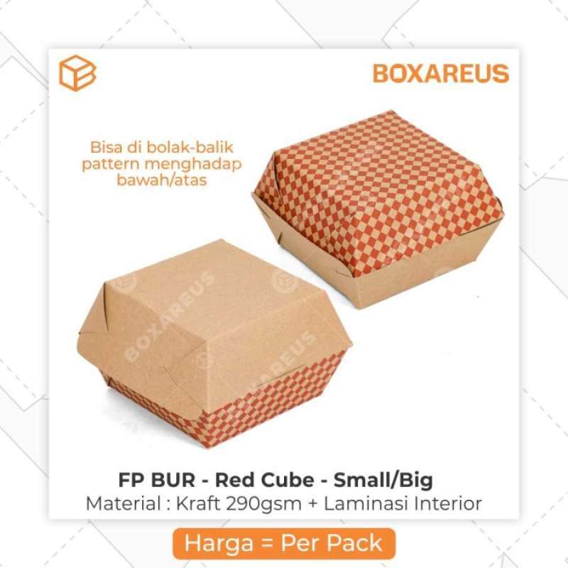 Jual Dus Burger Box Takoyaki Kotak Makanan Take Away Kemasan Kue Roti ...