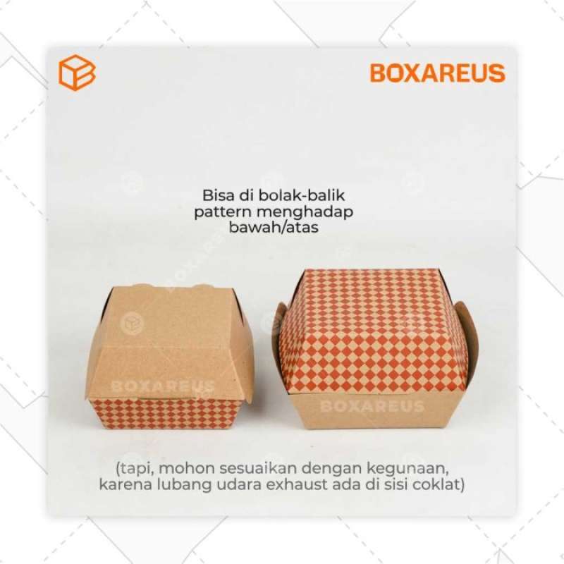 Jual Dus Burger Box Takoyaki Kotak Makanan Take Away Kemasan Kue Roti ...