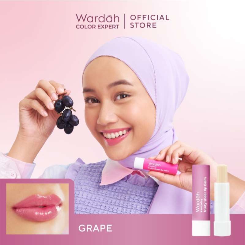 Jual Wardah Everyday Fruity Sheer Lip Balm - Grape Di Seller Kim Beauty ...