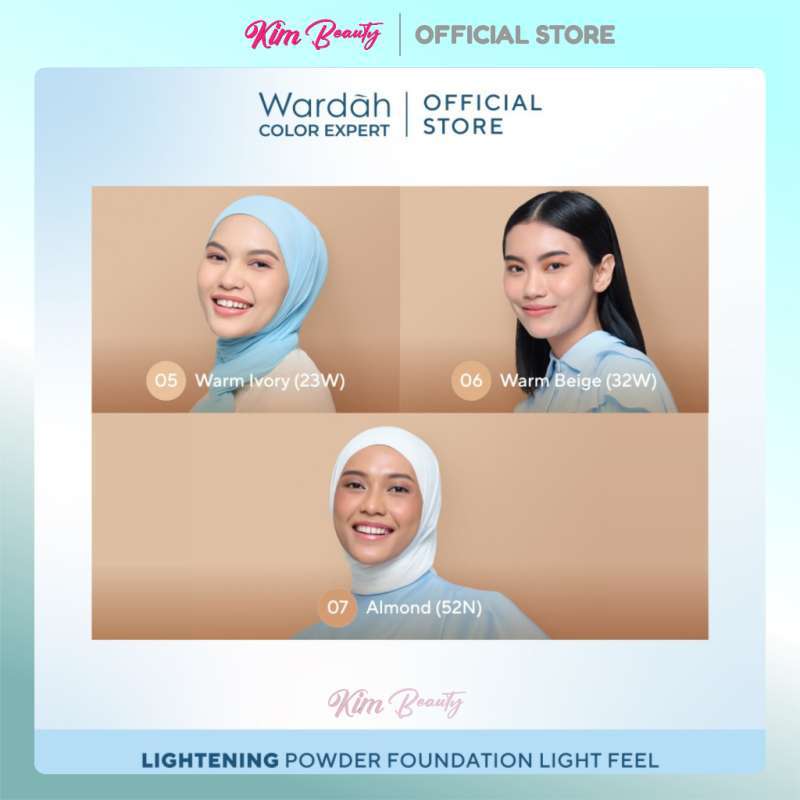 Jual Wardah Refill Lightening Powder Foundation Light Feel - 03 Pink ...