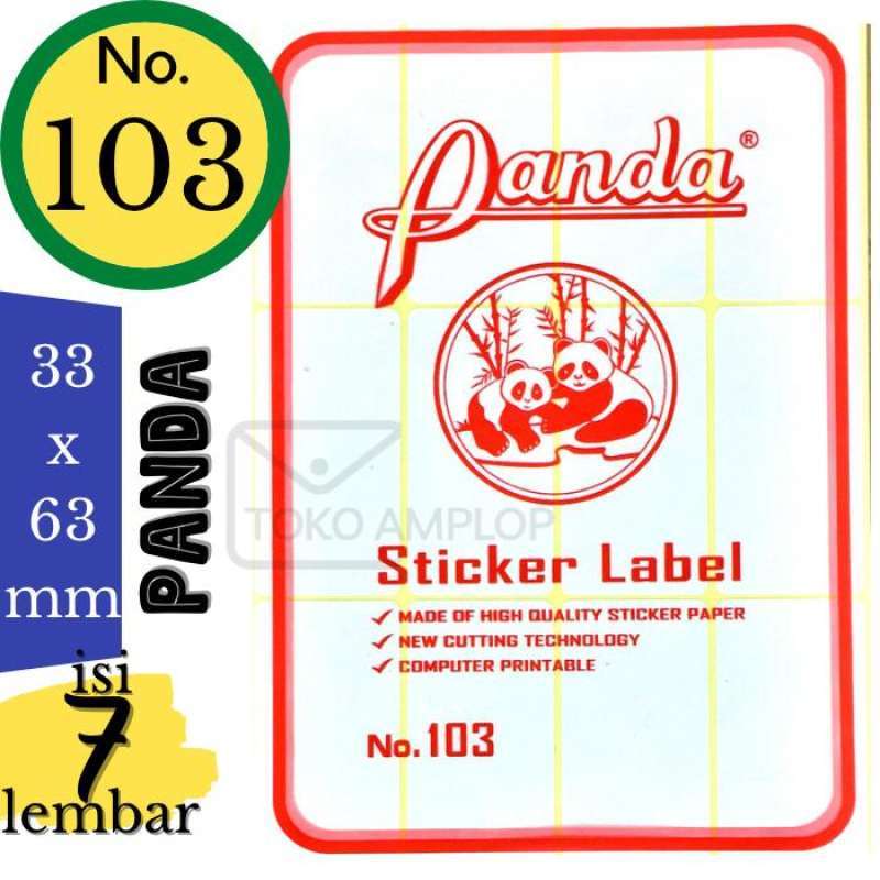 Jual Sticker Label Undangan 103 Isi 7 Lbr Di Seller Onlinemarket ...