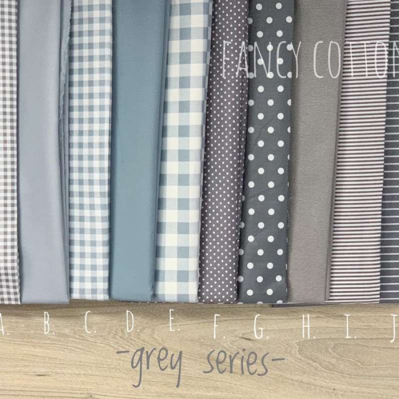 Jual Kain Katun Jepang Motif Seri Abu2 / Grey Series Dari Tokai Senko ...