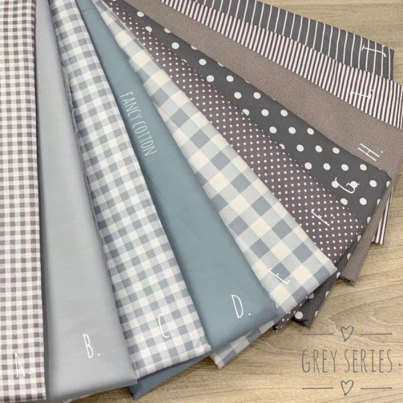 Jual Kain Katun Jepang Motif Seri Abu2 / Grey Series Dari Tokai Senko ...