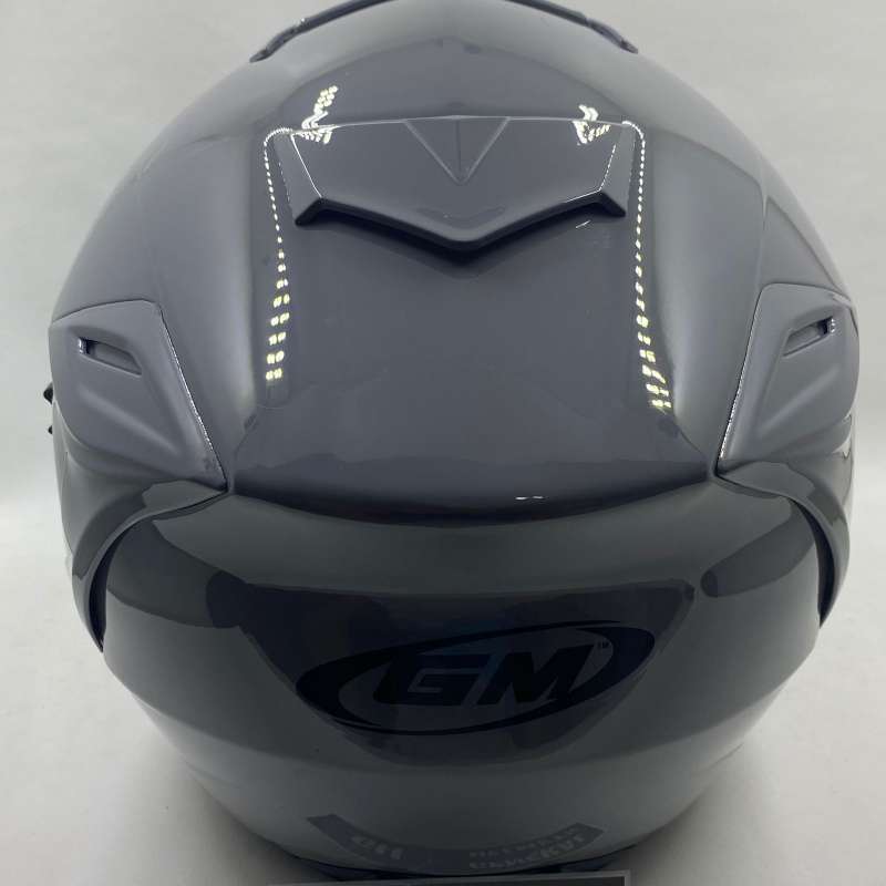 Jual Helm Gm Fury Solid Dim Grey Glossy Double Visor Half Face - L Di ...