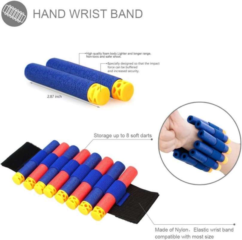 Promo Refill Peluru Pistol Busa/foam Darts/soft Bullet Nerf Waffle Tips ...