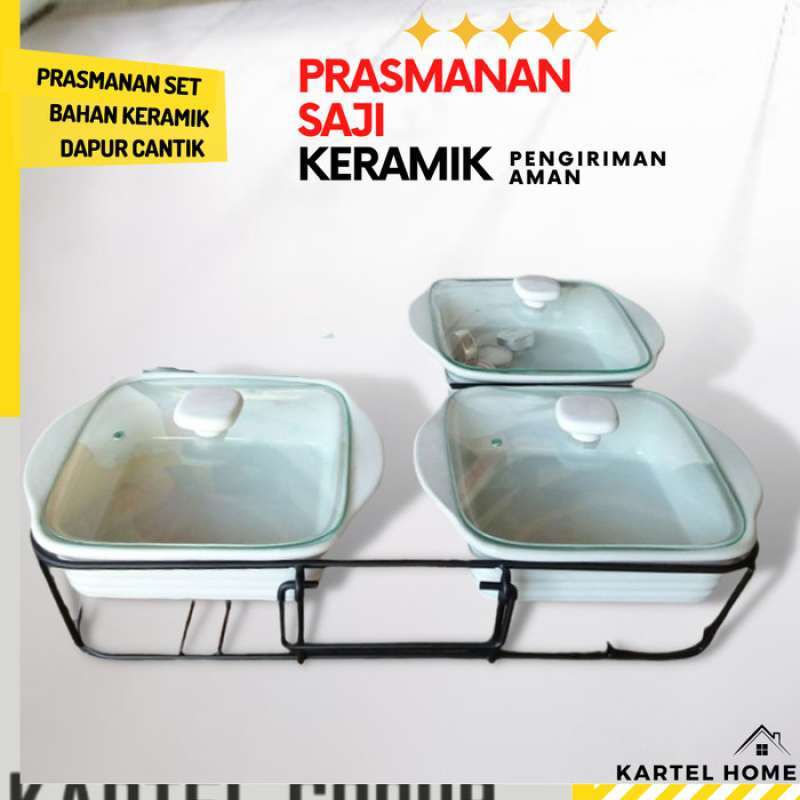 Jual Home Tempat Saji Makanan Prasmanan Kotak Keramik Tempat Lauk Mewah ...