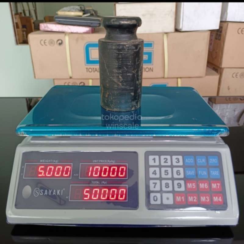 Jual Timbangan Buah Digital 40 Kg / Timbangan Sayur/sembako/laundry 40kg Di Seller Sentry ...