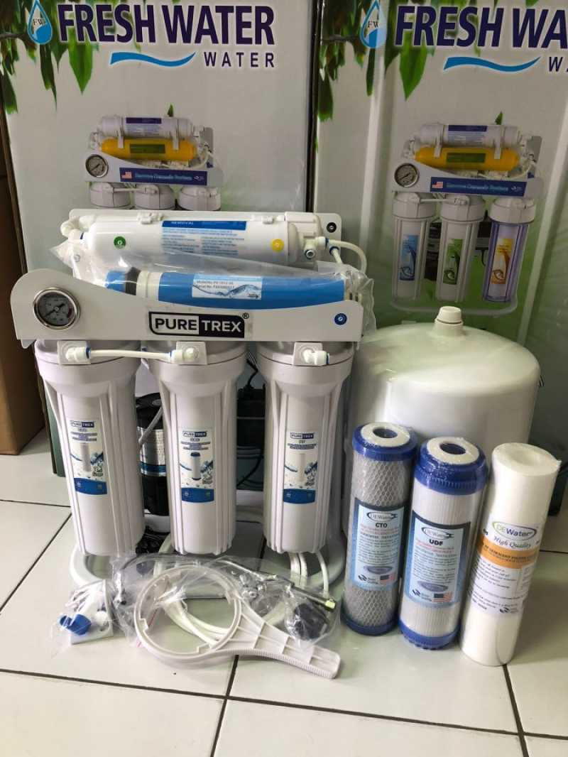 Jual Puretrex Mesin Ro Standing Reverse Osmosis 100 Gpd 9 Step ...