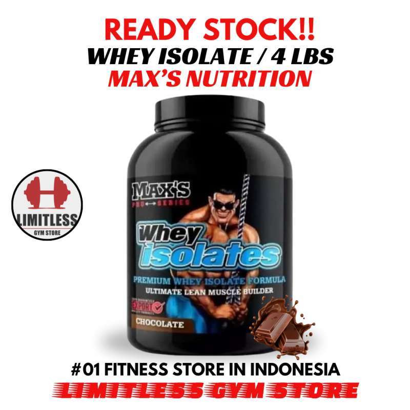 Jual Max's Max Maxs Pro Series Whey Protein Isolate 4 Lbs Lb 4lbs 4lb ...