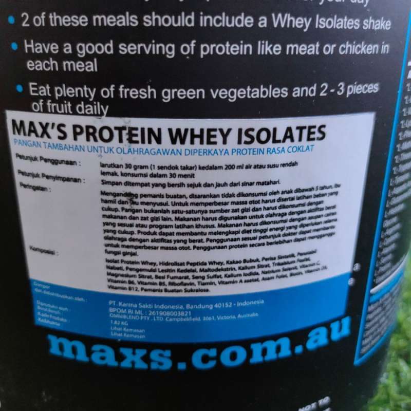 Jual Max's Max Maxs Pro Series Whey Protein Isolate 4 Lbs Lb 4lbs 4lb ...