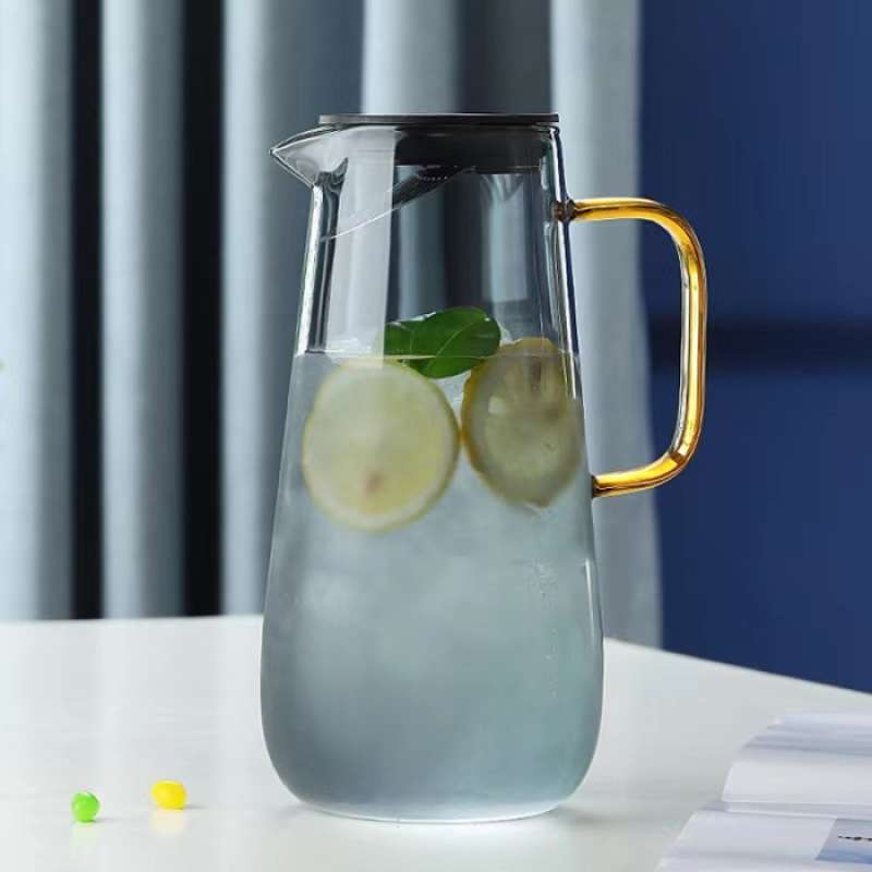 Jual Teko Pitcher Teh Kopi Jus Borosilicate Glass Tahan Panas 1.6l Di ...