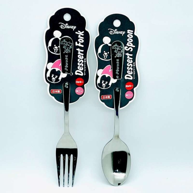 Jual Spoon/fork Dessert Disney Mickey Minnie Mouse Made In Japan ...