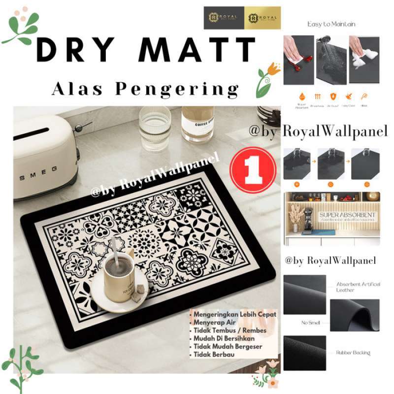 Jual Alas Pengering Piring Gelas / Alas Penyerap Air / Drying Pad / Dry ...