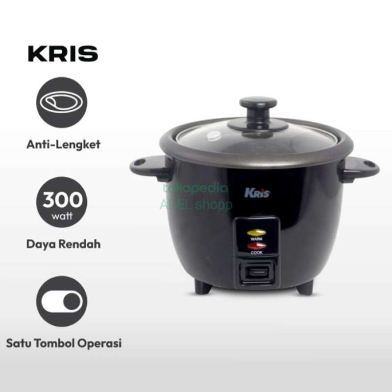 Promo Kris 1.5l Rice Cooker 300 Watt Rc3 Black Diskon 23% Di Seller ...