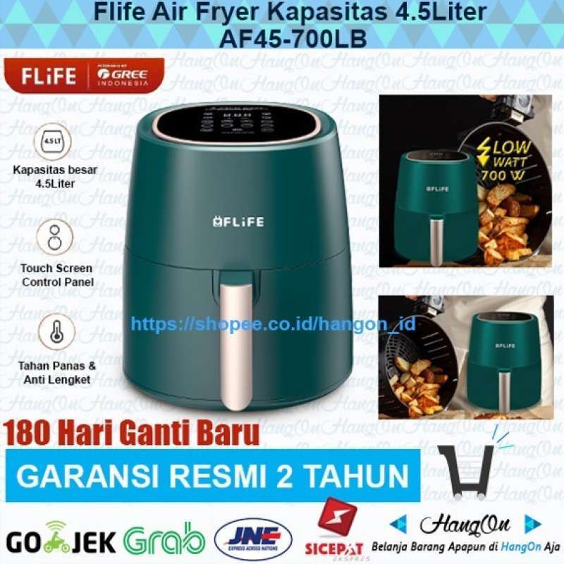 Promo Flife Af45-700lb Digital Air Fryer 4.5l Super Low Watt Not Mito ...